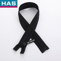 China #5 #7 Black Coil Nylon Zipper with additional tabbed puller for bags for sale