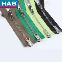 China Custom Fashion Shining Two Ways Open End Smooth Sliding Nickel Zipper for sale