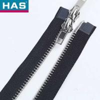 China Custom Fashion Shining Two Ways Open End Smooth Sliding Nickel Zipper for sale