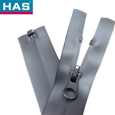 China 5# Leather PU Waterproof Membrane Nylon Zipper For Garment Jackets for sale