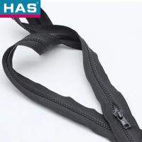 China Recycled Black Nylon Zippers 8# For Tent Outdoor Roll for sale