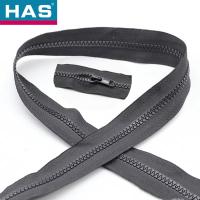 China Recycled Black Nylon Zippers 8# For Tent Outdoor Roll for sale