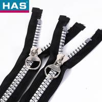 China Silver Plastic Special Shiny Teeth Zipper Tailoring Accessories Sewing Plastic Zippers for sale