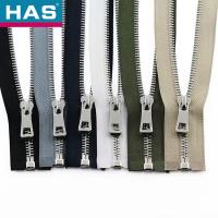 China #5 Metal Open End Zippers for Open Front Down Jackets Leather Coats for sale
