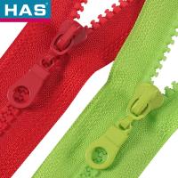 China #5 Resin Coil Zipper with Hard Material Thick Teeth Open End Design for sale