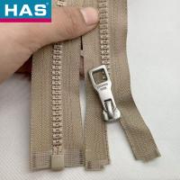 China #5 Resin Coil Zipper With Hard Material Thick Teeth Open End Design for sale