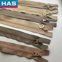 China #5 Resin Coil Zipper With Hard Material Thick Teeth Open End Design for sale