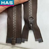 China #5 Resin Coil Zipper With Hard Material Thick Teeth Open End Design for sale