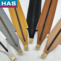 China Braided Bag Zipper Accessories Handmade Bag DIY Zipper PU Metal Tooth Zipper for sale