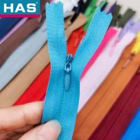China Semi Auto Lock 3# Nylon Coil Zipper Cycling Pocket Zipper Close End Nylon Sport for sale