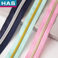 China Garment Eco-friendly Nylon Zipper Manufacture With Customizable Width And Colorful Teeth Plastic Zipper for sale