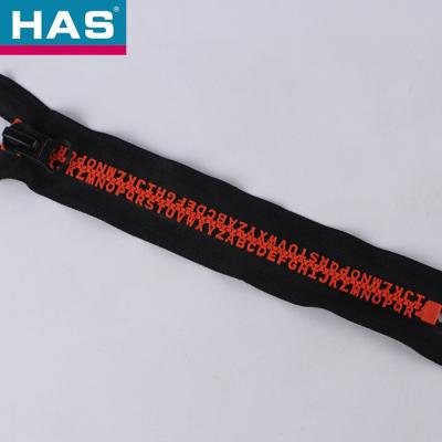 China Invisible Resin Teeth Zipper For Pocket And Luggage Down Clothing for sale