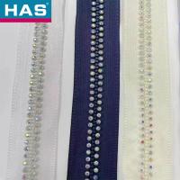 China Garment Diamond Zipper Eco Friendly Fashionable For Any Occasion for sale