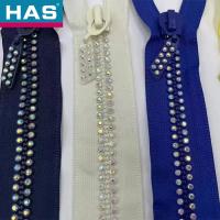 China Garment Diamond Zipper Eco Friendly Fashionable For Any Occasion for sale
