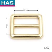 China Handbag Accessories Round Metal Slide Adjuster 32 MM Nickel Metal Tri Glide Buckle for Bags for sale