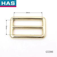 China Handbag Accessories Round Metal Slide Adjuster 32 MM Nickel Metal Tri Glide Buckle for Bags for sale