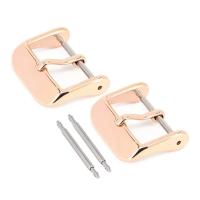 China Premium Silver Black Rose Gold Stainless Steel Watch Band Accessory Watchband Buckle for sale