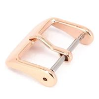 China Premium Silver Black Rose Gold Stainless Steel Watch Band Accessory Watchband Buckle for sale
