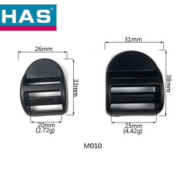 China 20mm / 25mm Black Plastic Ladder Lock Buckle Strap Adjuster For Webbing Gear for sale