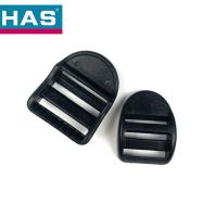 China 20mm / 25mm Black Plastic Ladder Lock Buckle Strap Adjuster For Webbing Gear for sale