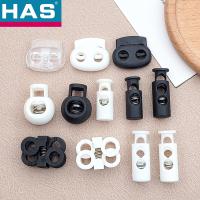 China Black Plastic Pig Nose Cord Lock Adjustable Stopper For Elastic Ropes for sale