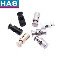 China Custom Fastener Cord Locks Single / Double Hole Toggle End Stoppers For Drawstrings for sale