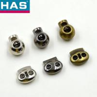 China Spring Toggle Cord Lock Custom Drawstring Stopper For Clothing Bags for sale