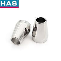 China Metal Bell Cord Lock Adjustable Straight Through Buckle For Belts Clothing for sale
