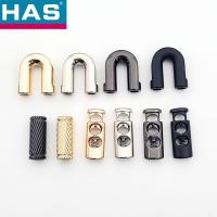 China Metal Spring Cord Lock Adjustable Draw String Stopper Fastener For Apparel for sale