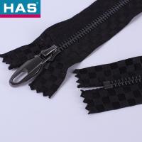 China #5 Black Metal Zipper With Shiny Gun Metal Teeth For Clothing Bags for sale