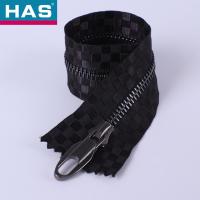 China #5 Black Metal Zipper With Shiny Gun Metal Teeth For Clothing Bags for sale