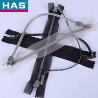 China HAS #5 Colorful Metal Zippers With Shiny Teeth For Fashion Accessories for sale