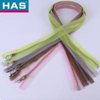 China HAS #5 Sheer Zippers With Keyring Pulls For Fashion DIY Projects for sale