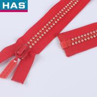 China #10 Diamond Fashion Zipper With Lightweight Open Ended Zips Zipper for sale