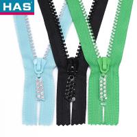 China Versatile Diamond Teeth Zipper For Clothing Decoration Closed Tail Design for sale