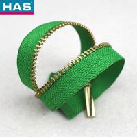 China #3 Metal Brass Open Ended Custom Metal Zipper For Jackets Or Bags for sale