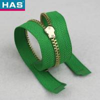 China #3 Metal Brass Open Ended Custom Metal Zipper For Jackets Or Bags for sale