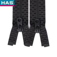 China Antique Copper Open-End Black Metal Zippers For Clothing Or Luggage for sale