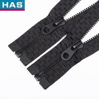 China Antique Copper Open-End Black Metal Zippers For Clothing Or Luggage for sale