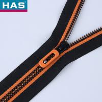 China Plastic Adhesive Teeth Open-End Self-Locking Resin Zipper With Customized Logo And Color for sale