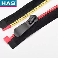 China #3 Dynamic Two-Color Open-End Plastic Zipper for Garments and Bags for sale