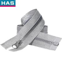 China #3 plastic jacket zipper Silver Tank Rubber Teeth Open Tail Clothing Access Control Home Textiles Luggage for sale