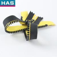 China Jackets Essential Waterproof 5 Plastic Zippers With Metal Puller And Adhesive Triangular Teeth for sale