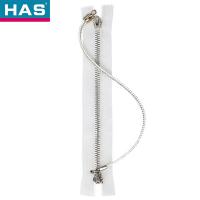 China Brass Material Y-shaped Double Closed Tail Metal Zipper Lock For Bags for sale