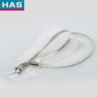 China Brass Material Y-shaped Double Closed Tail Metal Zipper Lock For Bags for sale