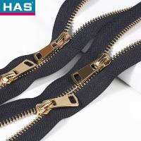 China Y-Tooth Double Headed Lock Metal Zipper For Clothing Luggage 5 Durable Stylish for sale