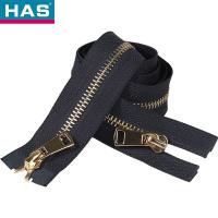 China Y-Tooth Double Headed Lock Metal Zipper For Clothing Luggage 5 Durable Stylish for sale