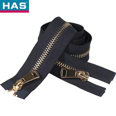 China Y-Tooth Double Headed Lock Metal Zipper For Clothing Luggage 5 Durable Stylish for sale