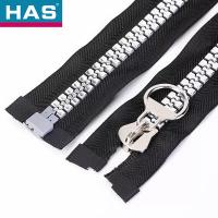 China #20 Silver Gold Teeth Various Sizes Polyester Zippers With Plastic Material for sale
