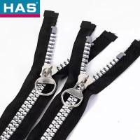 China #20 Silver Gold Teeth Various Sizes Polyester Zippers With Plastic Material for sale